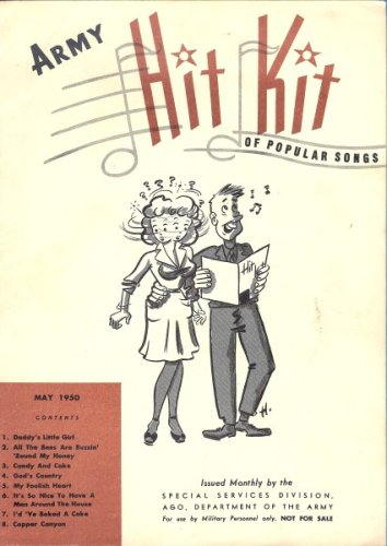 Army Hit Kit of Popular Songs - May 1950 Issue (Special Services ...