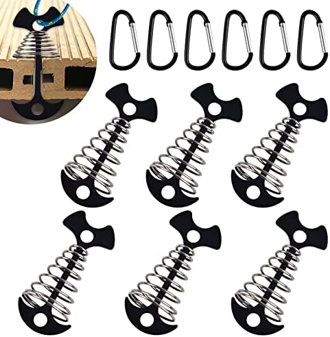 Amazon.com : 10pcs Deck Peg Deck Anchors with Carabiners, Aluminium Tie ...