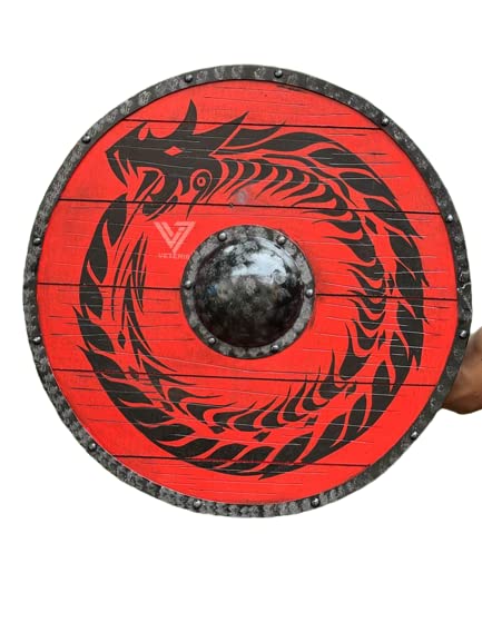 Amazon.com: VETERIS Medieval Round Viking Shield Viking Shield Unique ...