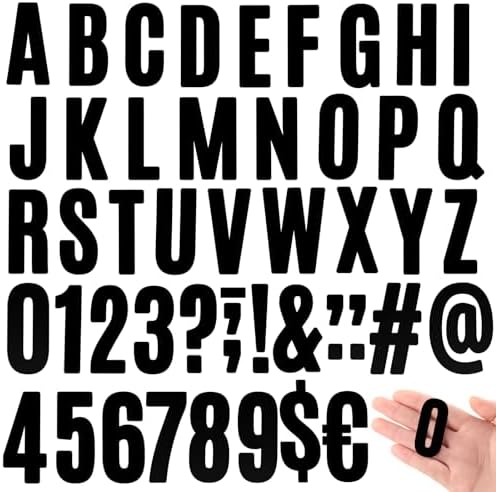 Amazon.com: Qilery 32 Sheets 2 Inch Letter and Number Stickers Self ...