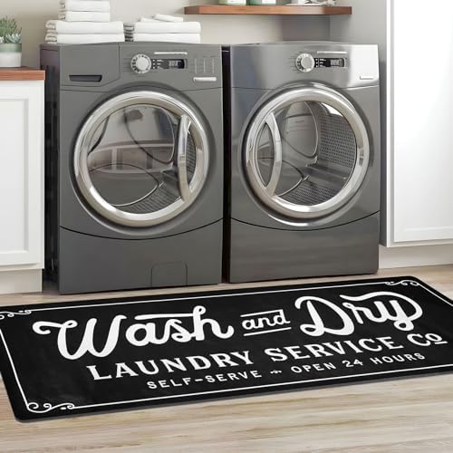 Amazon.com: KOZYFLY Laundry Room Rug Runner 20"x48" Non Slip Laundry ...