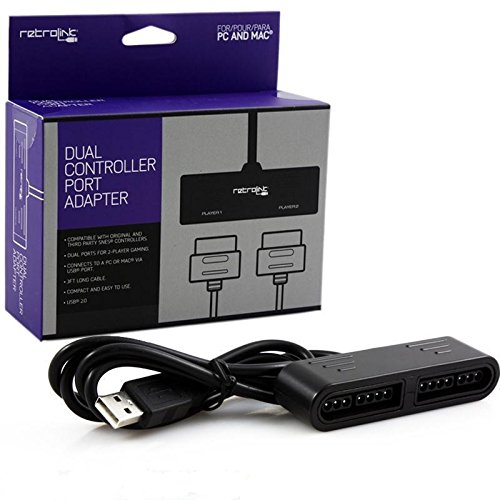 Amazon.com: SNES Controller to PC Mac USB Adapter Dual Port Retrolink ...