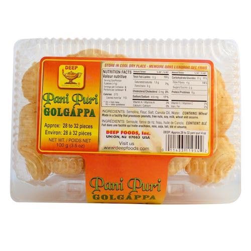 Amazon.com : Deep Pani Puri Pack (3.5 OZ - 100 GM) : Grocery & Gourmet Food