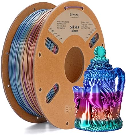 ERYONE Silk Rainbow PLA Filament 1.75mm, 3D Printer Filament Silk PLA ...
