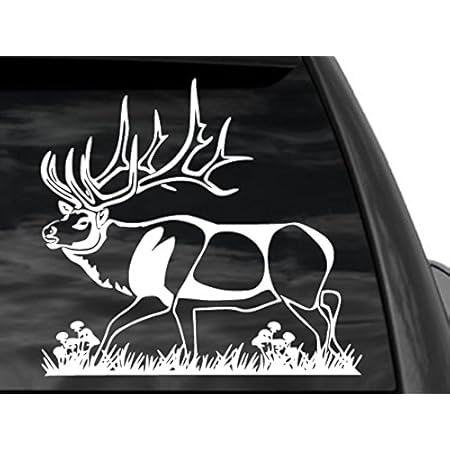 Amazon.com: FGD Bull Elk Hunting Window Decal Car Truck SUV 12"x11 ...
