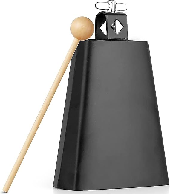 Amazon.com: Steel CowBell with Stick, Noise Makers Hand Metal ...