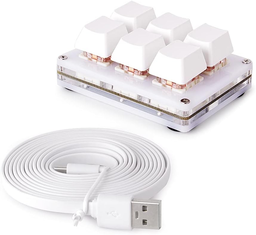 Amazon.com: Ecarke 6-Key Gaming Keyboard, USB Mini 6-Key Keypad ...