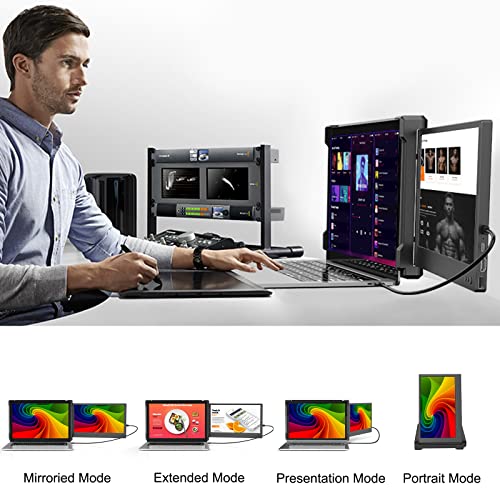 Portable 12 FHD IPS Monitor for Laptop Screen Extension, Compatible ...