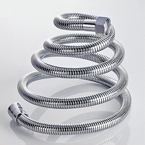 Chirsbaber Shower Hose,79 Inches Stainless Steel Chrome Handheld Shower ...