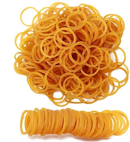 Darahs® 500 Pcs 2.5cm 1" Small Assorted Golden Color Rubber Bands Bulk ...