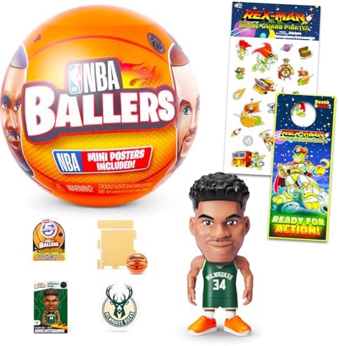 Amazon.com: ZURU NBA Ballers Basketball Player Mini Figures Mystery Set ...