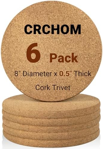 Amazon.com: YQMYXG Cork Trivet Mats - 6 Heat Resistant Pot Holders Cork ...