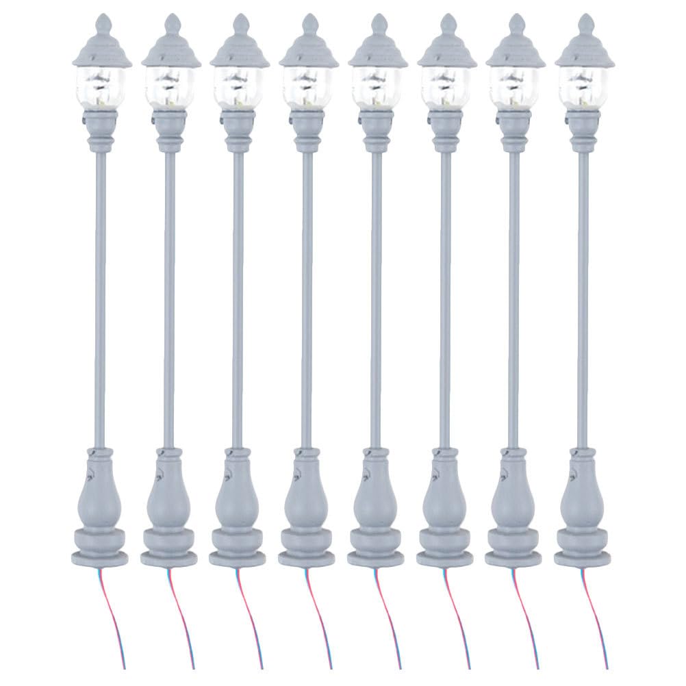 Amazon.com: Uonlytech 8pcs Model Garden Light Miniature Street lamp ...