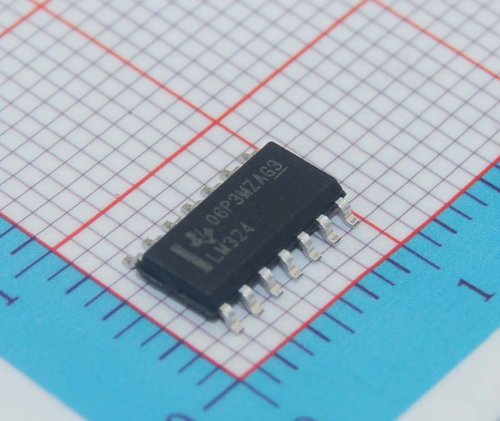 LM324DR LM324D LM324 SOP-14 Quad Operational Amplifier IC x100pcs/lot ...