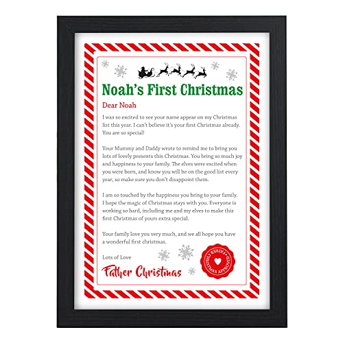 Babies First Christmas Letter from Father Christmas Santa Baby 1st Xmas ...