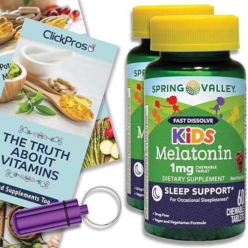 Snapklik.com : Spring Valley Kids Melatonin Chewable Tablets 1mg 60 ...