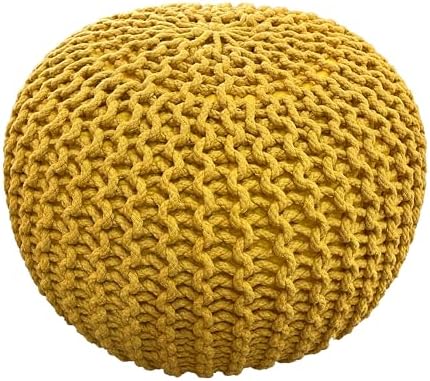 Home Sweet Home UK Handmade Ottoman Large Knitted Pouffe Footstool ...