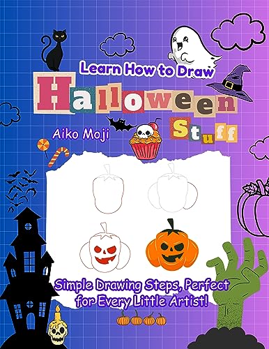 Amazon.com: Learn How to Draw Halloween Stuff: Simple Drawing Steps ...