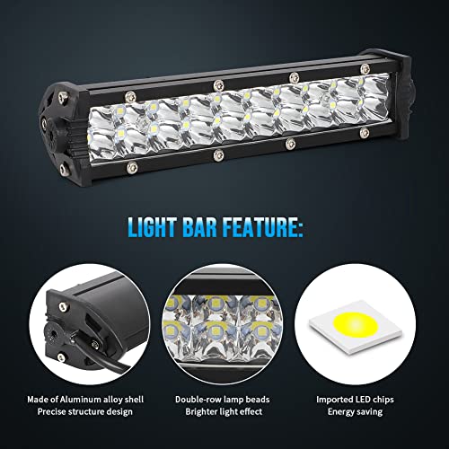Snapklik.com : AUTOVIC Off Road Light Bar, Universal 60W Motocross ...