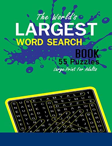 The World's Largest Word Search Puzzle Book: 55 Puzzles Large-Print For Adults : Amazon.com.tr ...