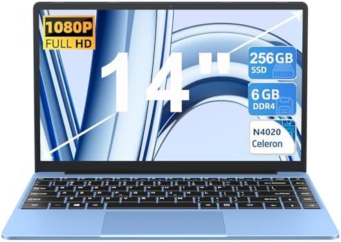Amazon.com: Ruzava Traditional Laptop Win 14" 6GB DDR4 64GB Storage N4020 (Up to 2.8Ghz) 2-Core ...