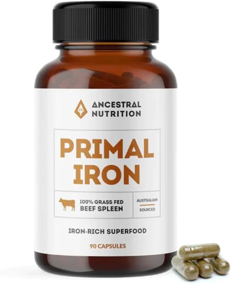 Natural Heme Iron Supplement Capsules from Grass-Fed Beef Spleen for ...