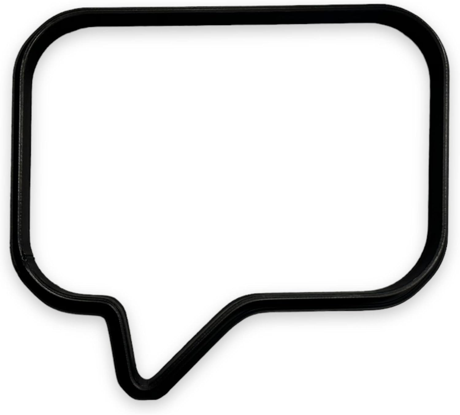 Amazon.com: Speech Bubble Square Cookie Cutter with Easy to Push Design ...