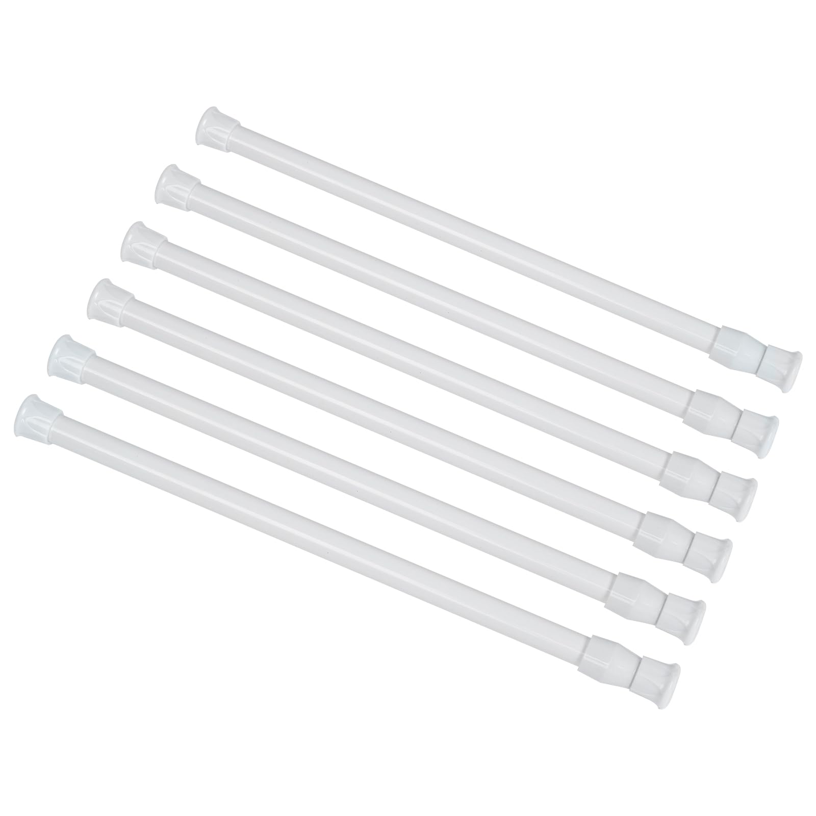 Amazon.com: 6Pcs Spring Tension Curtain Rod, Adjustable Small Tension ...