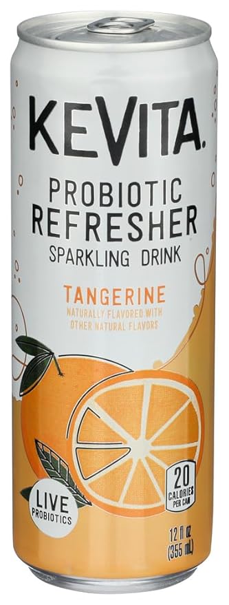 Amazon.com : KEVITA Organic Tangerine Probiotic Refresher, 12 FZ : Grocery & Gourmet Food