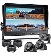 Amazon.com: Fookoo 1080P 10" Wireless Backup Camera System, 10" Dual ...