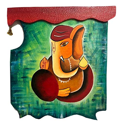 Peppy POO'S Acrylic Colour Ganesha Wall Hanging (Color/Design May Vary ...