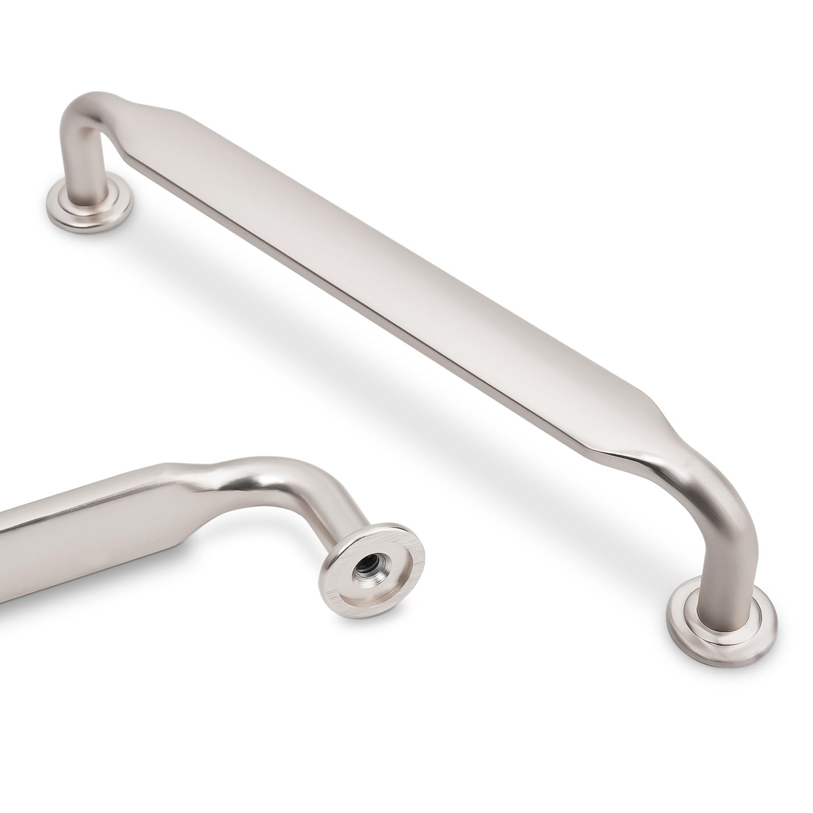 Amasideca 10 Pack Brushed Satin Nickel Cabinet Pulls 5 Inch(128mm) Hole ...