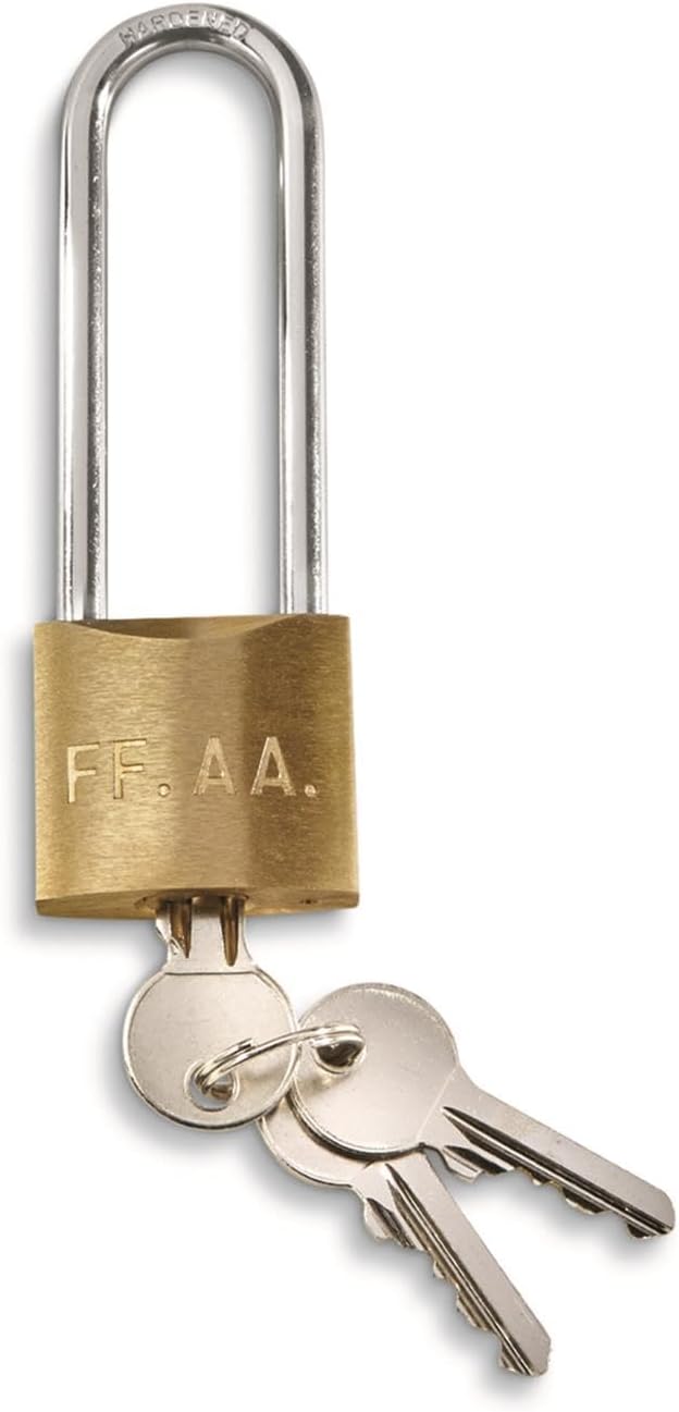 Italian Military Surplus Long Padlock, 3 Pack, New - Amazon.com