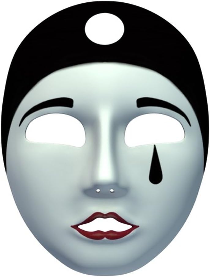Amazon.com: Pierrot Mask : Clothing, Shoes & Jewelry