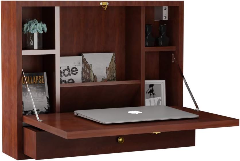 Amazon.com: Tangkula Wall Mounted Table, Multi-Function Wall Mount ...