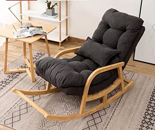 Wood Magic Art Wood Teak Wood Rocker Rocking Lounge Chair Without Stool ...