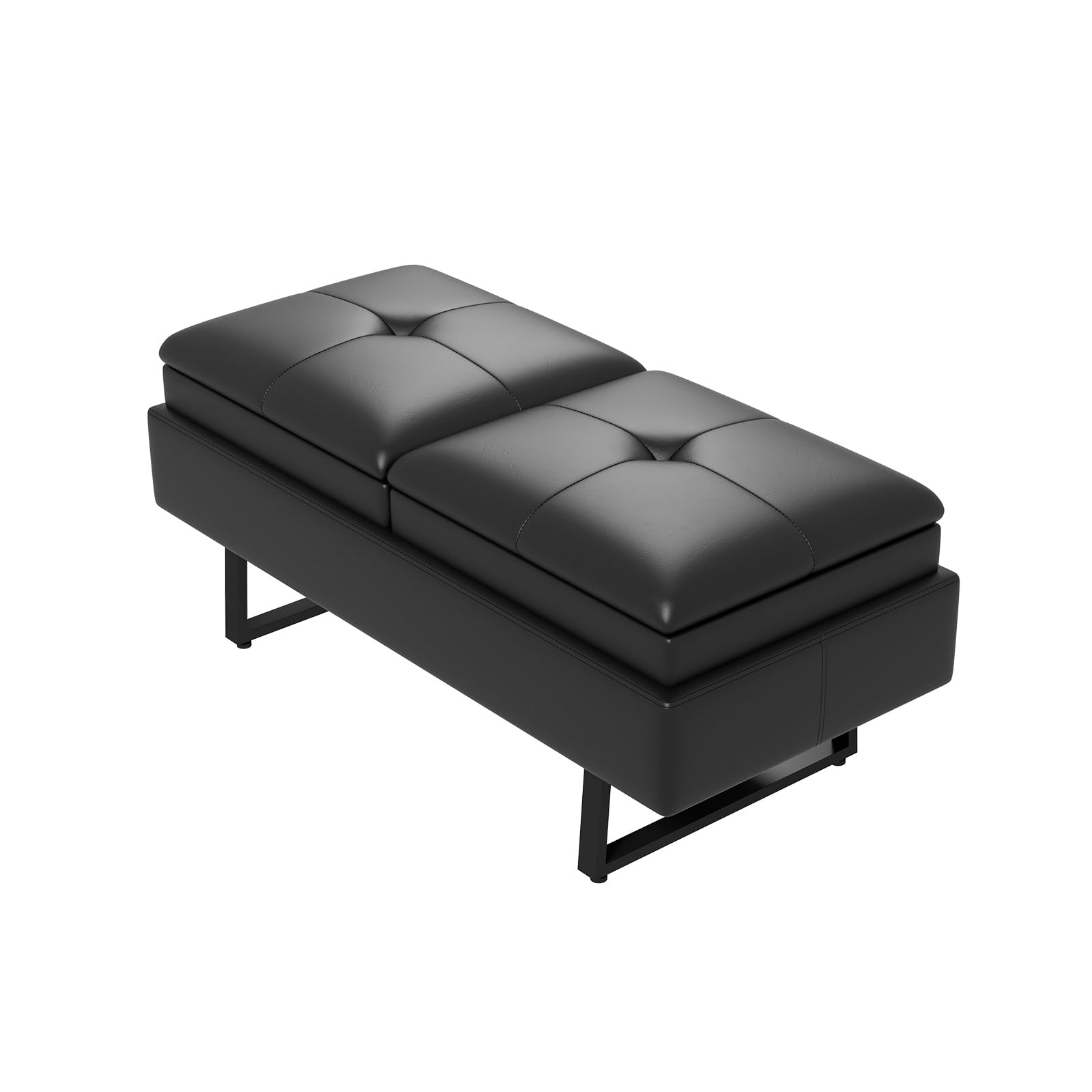 Amazon.com: MOTION Leather Bench Waiting Room Chairs - 2 Seat Office ...