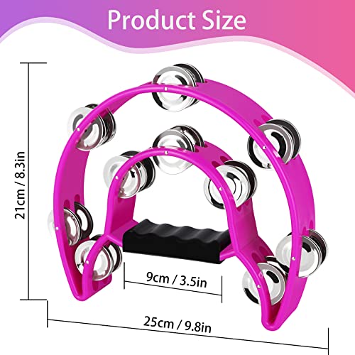 Snapklik.com : EastRock Double Row Tambourine,Metal Jingles Hand Held ...