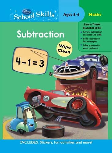 Disney Cars Learn Subtraction Workbook Age 5-6 | Amazon.com.br