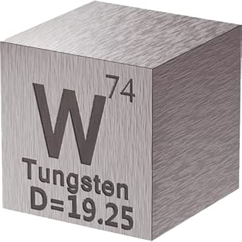 Tungsten Cube - Metal Element Cubes - Laser Engraved Density Cube Set ...