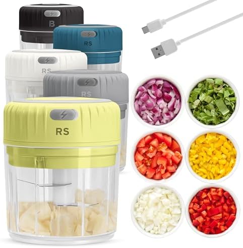 Amazon.com: Mini Electric Food Processor and Garlic Chopper - 250ML ...