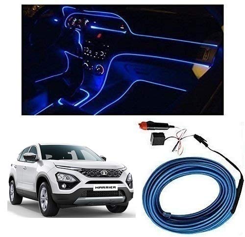 After Cars EL Wire Car Interior Ambient Neon Light for Tata Harrier New ...