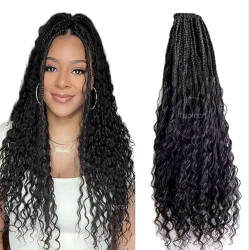 Amazon.com : Crochet Boho Box Braids Pre Looped Hair Goddess Box Braids ...