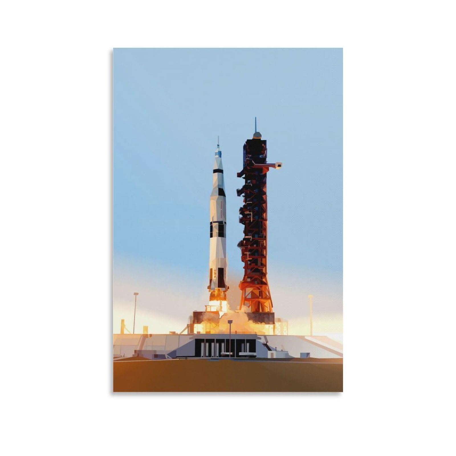 Apollo 11 Spacecraft Drawing