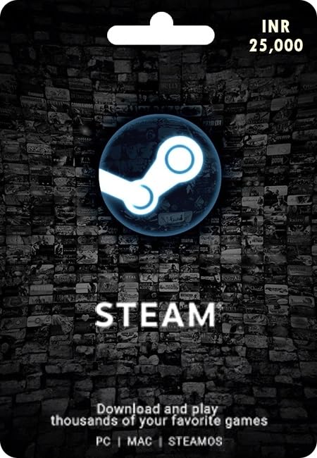 RS 25,000 STEAM Store Wallet Digital Code (E-mail Delivery in 24hr ...