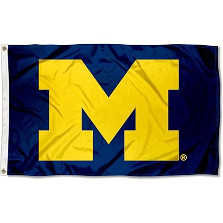 Amazon.com : UM Michigan Wolverines University Large College Flag ...