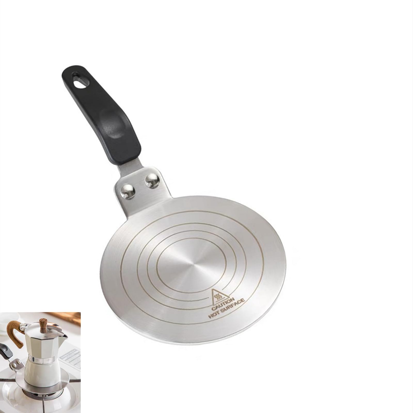 Amazon.com: Gocoffun Heat Diffuser Plate,13cm Stainless Steel Gas Stove ...