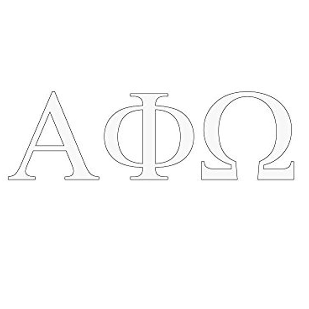 Alpha Phi Omega Logo Black And White