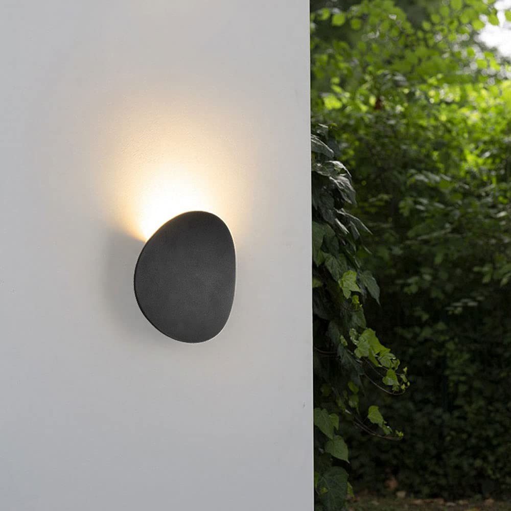 Outdoor Wall Mounted Round 12W, Decorative LED Outdoor Wall Sconce,