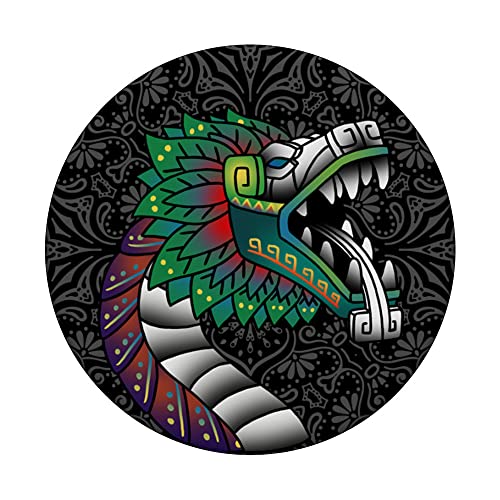 Quetzalcoatl Ancient Aztec Feathered Serpent Mayan Inca PopSockets ...